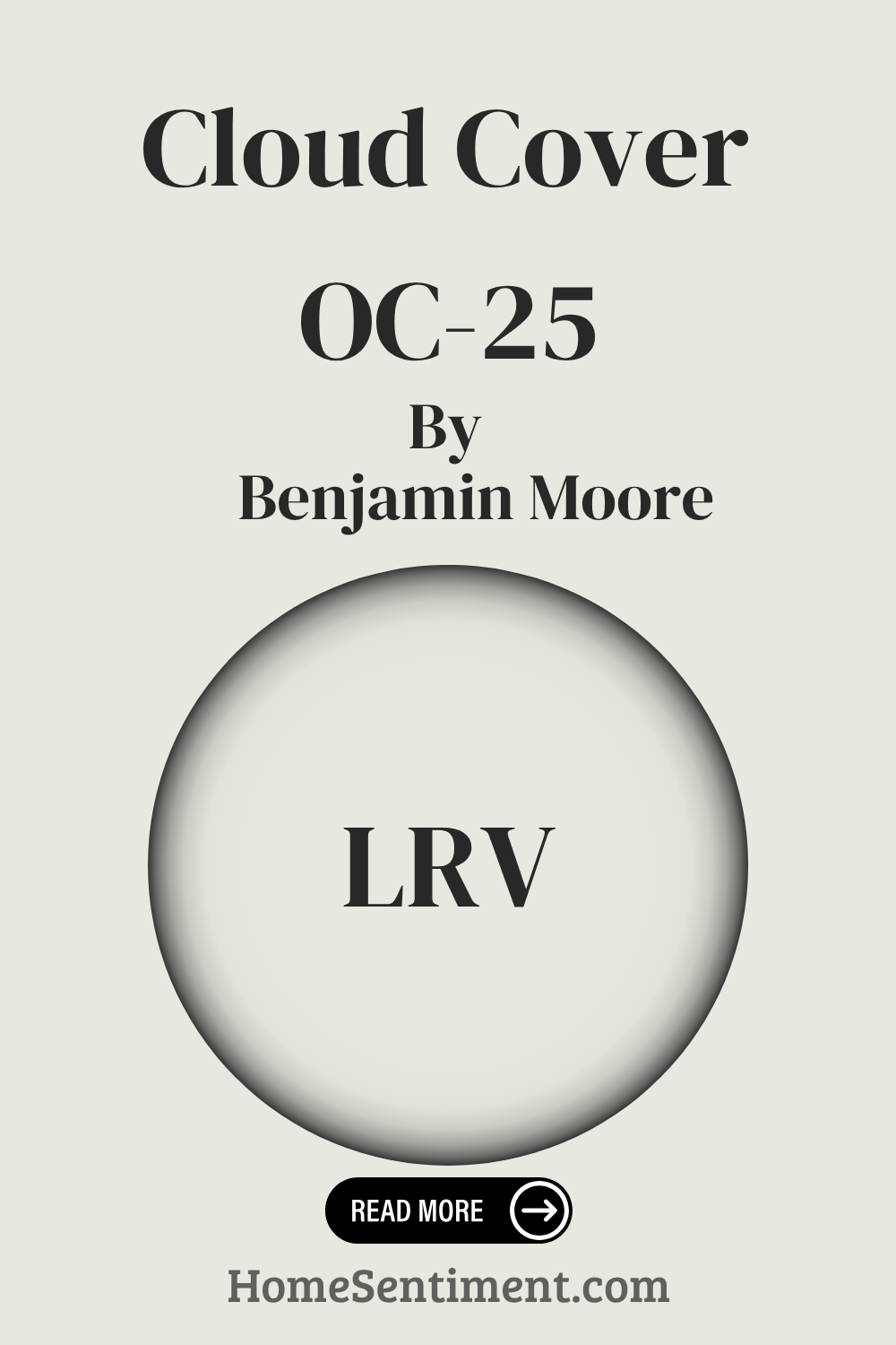 Cloud Cover OC-25 by Benjamin Moore - HomeSentiment