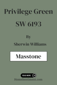 Privilege Green SW 6193 by Sherwin Williams - HomeSentiment