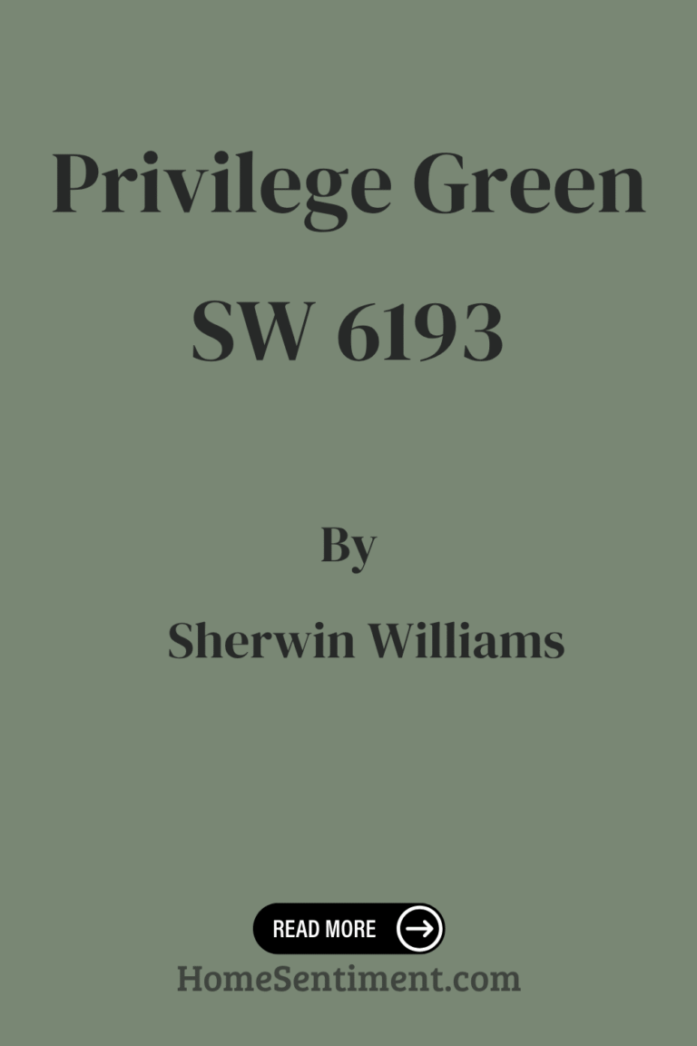 Privilege Green SW 6193 by Sherwin Williams - HomeSentiment