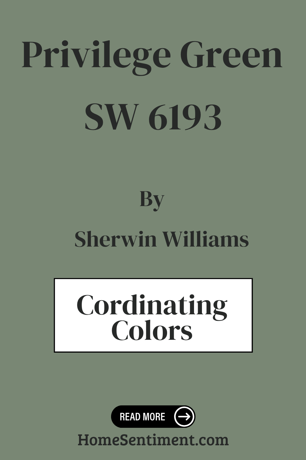 Privilege Green SW 6193 by Sherwin Williams - HomeSentiment