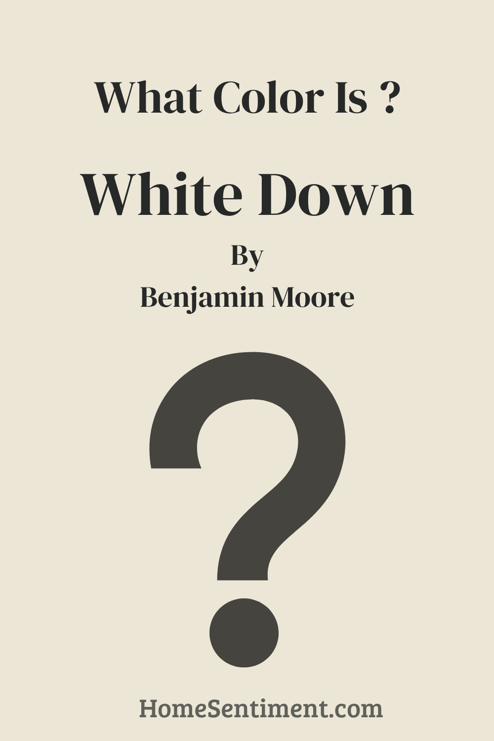 White Down OC-131 by Benjamin Moore - HomeSentiment