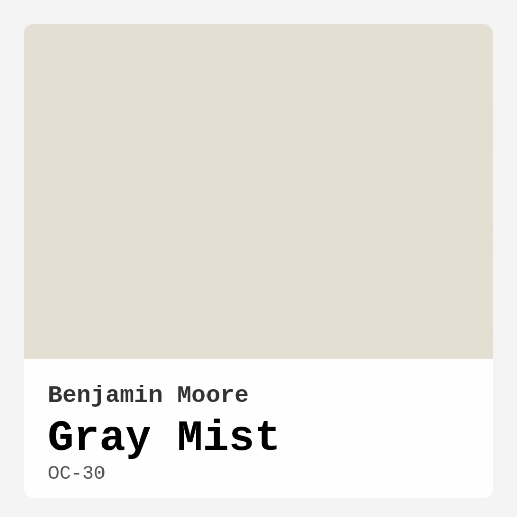 Gray Mist OC-30 by Benjamin Moore | Paint Reviews, Hues & Finishes ...