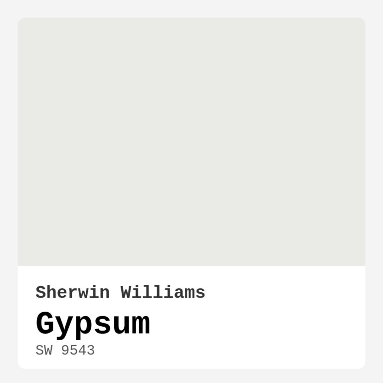 Gypsum SW 9543 by Sherwin Williams | Paint Reviews, Hues & Finishes ...