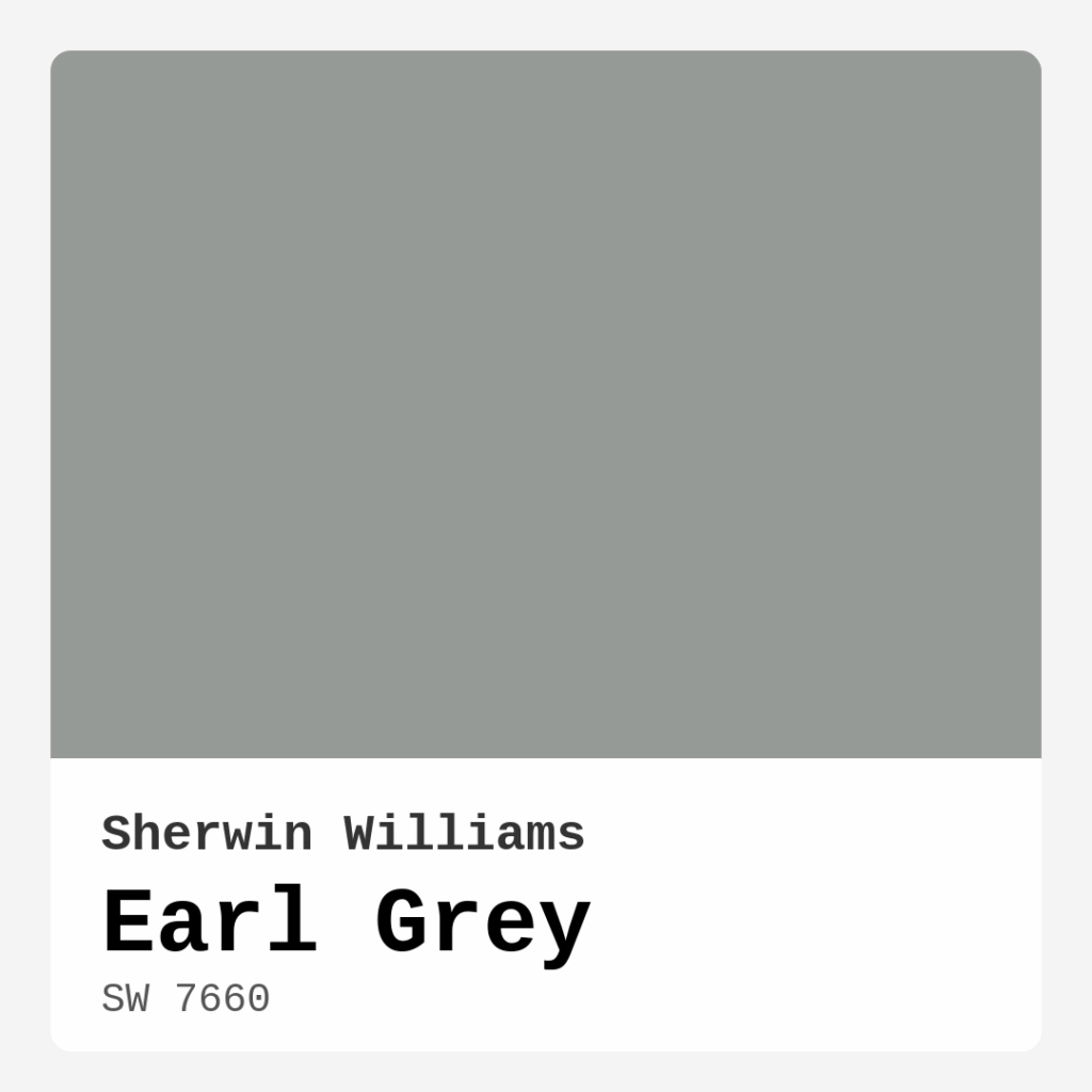 Sherwin Williams Earl Gray