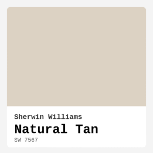 Natural Tan SW 7567 by Sherwin Williams | Paint Reviews, Hues ...