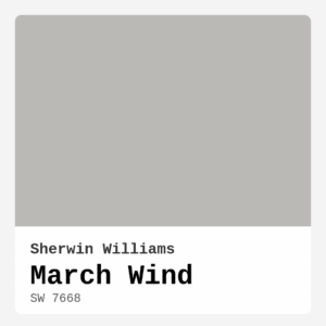 March Wind SW 7668 by Sherwin Williams | Paint Reviews, Hues & Finishes ...