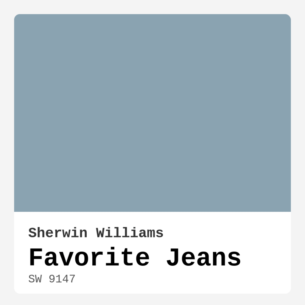Favorite Jeans SW 9147 by Sherwin Williams | Paint Reviews, Hues ...