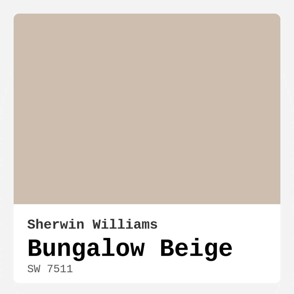 Sherwin Williams Bungalow Beige