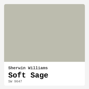 Soft Sage SW 9647 by Sherwin Williams | Paint Reviews, Hues & Finishes ...