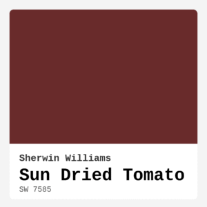 Sun Dried Tomato SW 7585 by Sherwin Williams | Paint Reviews, Hues ...