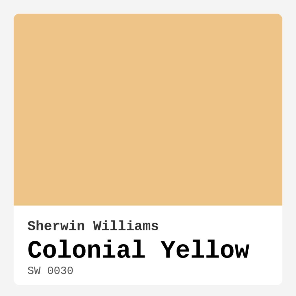 Colonial Yellow SW 0030 by Sherwin Williams | Paint Reviews, Hues ...