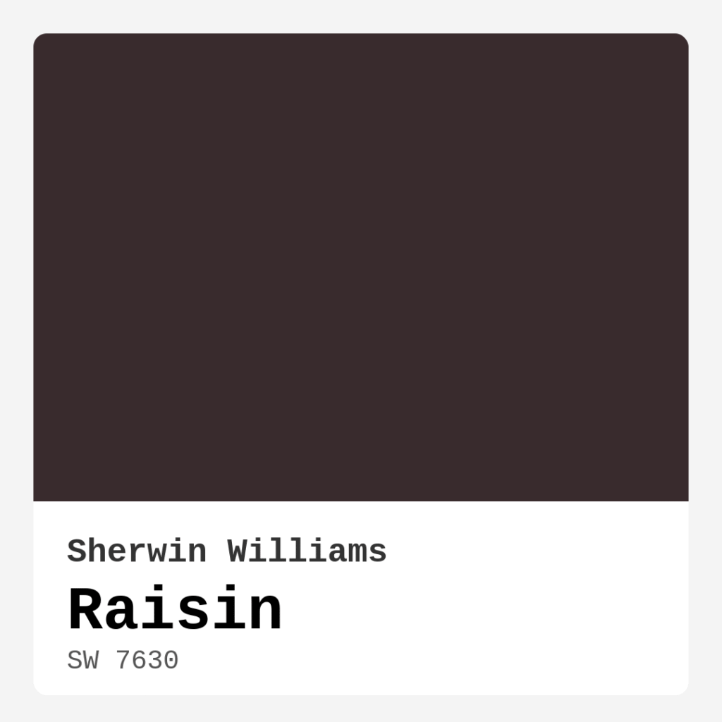 Raisin SW 7630 by Sherwin Williams | Paint Reviews, Hues & Finishes ...