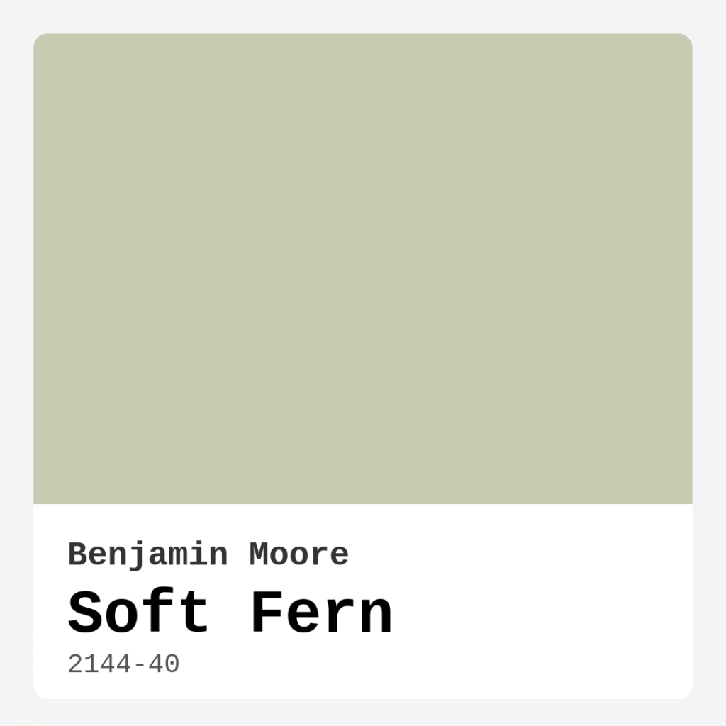 Soft Fern 2144-40 by Benjamin Moore | Paint Reviews, Hues & Finishes ...