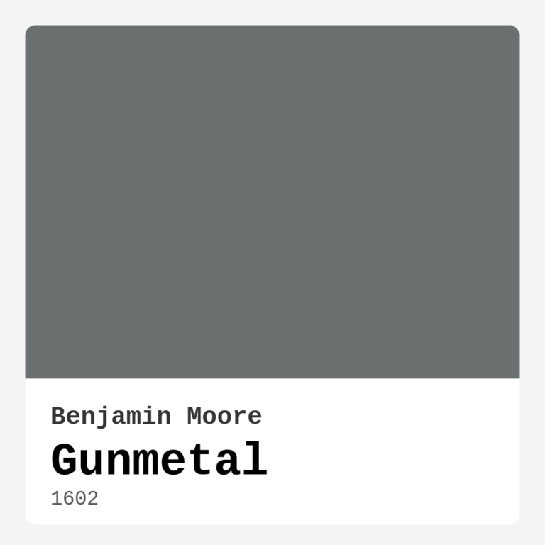 Gunmetal 1602 by Benjamin Moore | Paint Reviews, Hues & Finishes ...