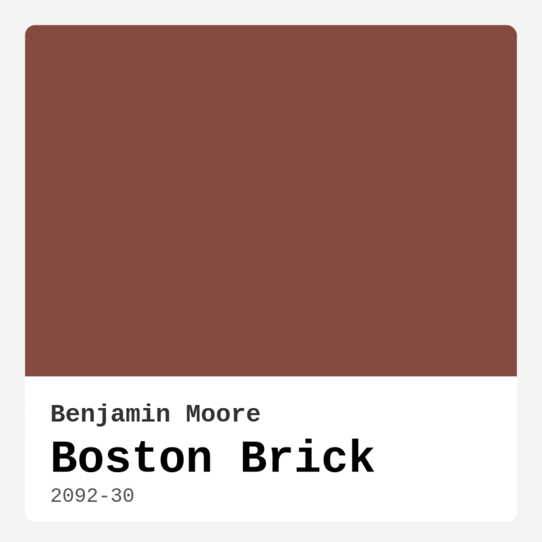 Boston Brick 2092-30 by Benjamin Moore | Paint Reviews, Hues & Finishes ...