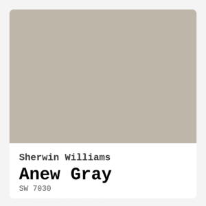 Anew Gray SW 7030 by Sherwin Williams | Paint Reviews, Hues & Finishes ...