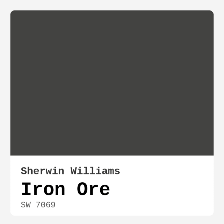 Iron Ore SW 7069 by Sherwin Williams | Paint Reviews, Hues & Finishes ...