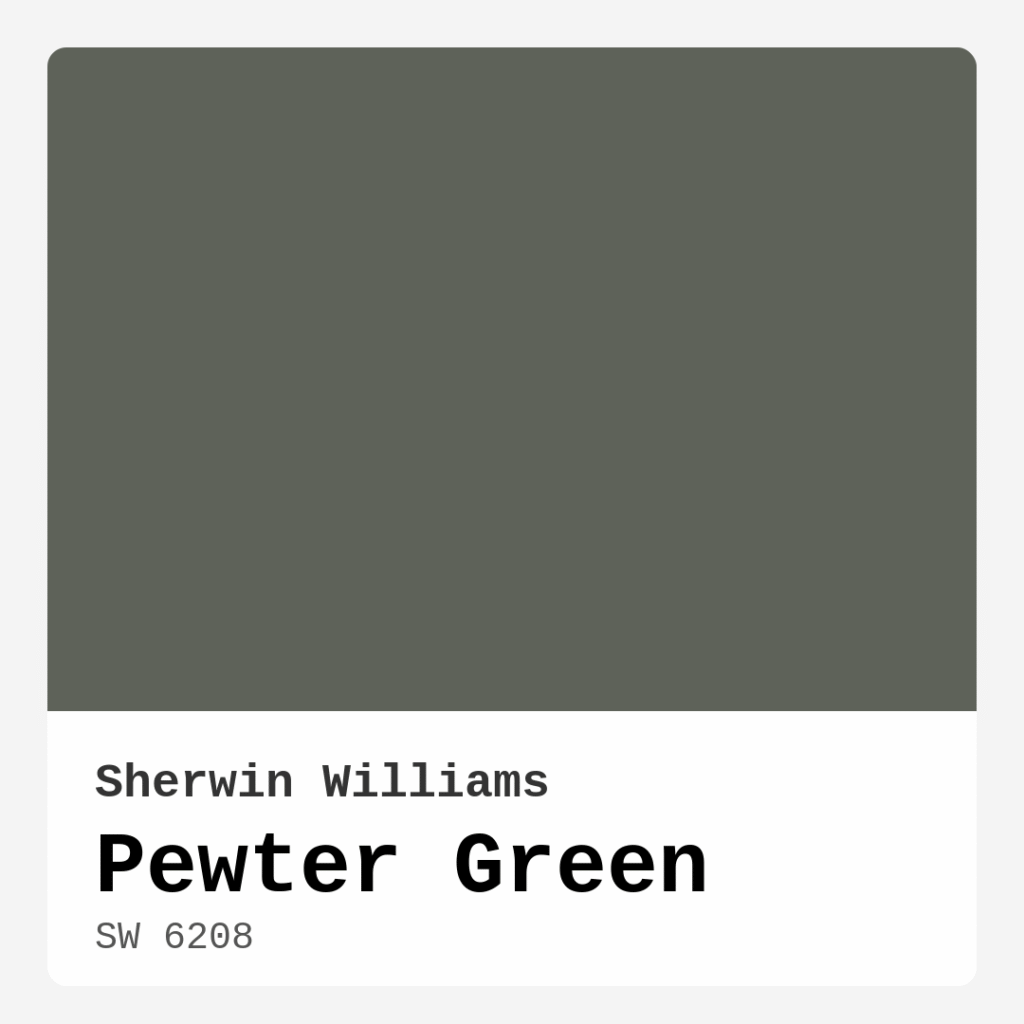 Pewter Green SW 6208 by Sherwin Williams | Paint Reviews, Hues ...